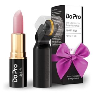 dopro lip lift stick boost-in – lip plumper stick with anti-aging stimulating roller, plumping lip stick with hyaluronic acid, collagen, vitamin c & e – volumizing & hydrating lip plumping serum – 5ml (lip lift lipstick)