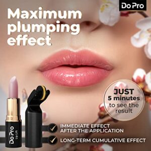 DoPro Lip Lift Stick Boost-In - Lip Plumper Stick with Anti-Aging Stimulating Roller, Plumping Lip Stick with Hyaluronic Acid, Collagen, Vitamin C & E - Volumizing & Hydrating Lip Plumping Serum - 5ml (Lip lift lipstick)