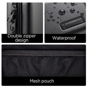 Loxdn Protective Hard Case Compatible with Meridian Shaver and Portable Charger Power Bank, Storage Case for Meridian Grooming Shaver and Accessories - Hard Case Only (Black)