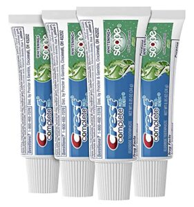 crest complete whitening scope minty toothpaste .85 oz travel size 4 pack