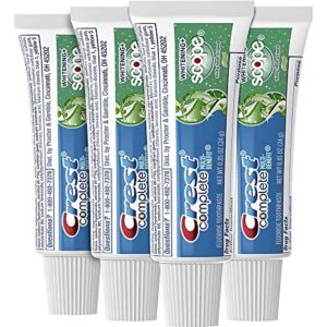 Crest Complete Whitening Scope Minty Toothpaste .85 Oz Travel Size 4 Pack