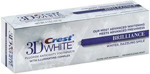 crest 3d white fluoride anticavity toothpaste 0.85 oz (pack of 2)