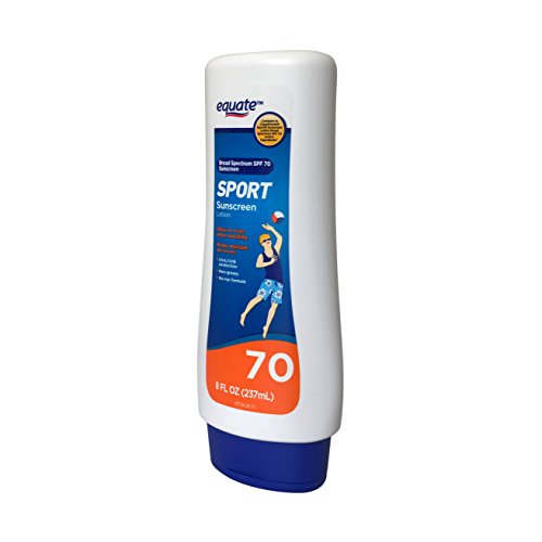 Equate Sport Lotion SPF 70, 8 fl oz Compare to Coppertone Sport