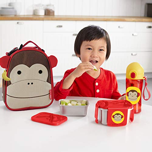 SKIP HOP Zoo Monkey Stainless Lunch Kit, 1 EA