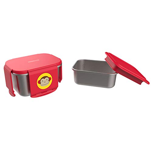 SKIP HOP Zoo Monkey Stainless Lunch Kit, 1 EA