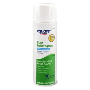 equate burn relief spray, 4.5 oz