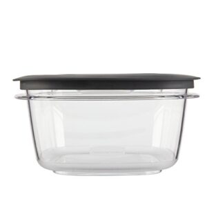 Rubbermaid Premier Easy Find Lids 5-Cup Meal Prep and Food Storage Container, Grey |BPA-Free & Stain Resistant