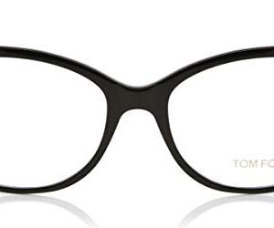 Eyeglasses Tom Ford FT 5510 001 Shiny Black Front, Rose Gold Temples, Shiny Black Front, Shiny Rose Gold Temples, 52/17/140