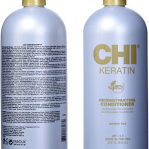 CHI Moisturize It Duo Keratin Shampoo & Conditioner, 32oz