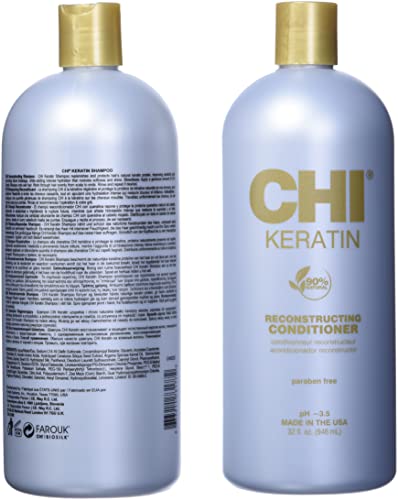 CHI Moisturize It Duo Keratin Shampoo & Conditioner, 32oz