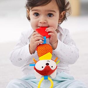 Skip Hop Bandana Buddies Baby Activity & Teething Toy Gift Set with Multi-Sensory Rattle & Textures, Fox