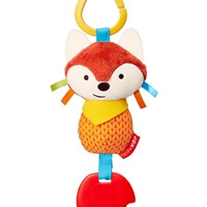 Skip Hop Bandana Buddies Baby Activity & Teething Toy Gift Set with Multi-Sensory Rattle & Textures, Fox