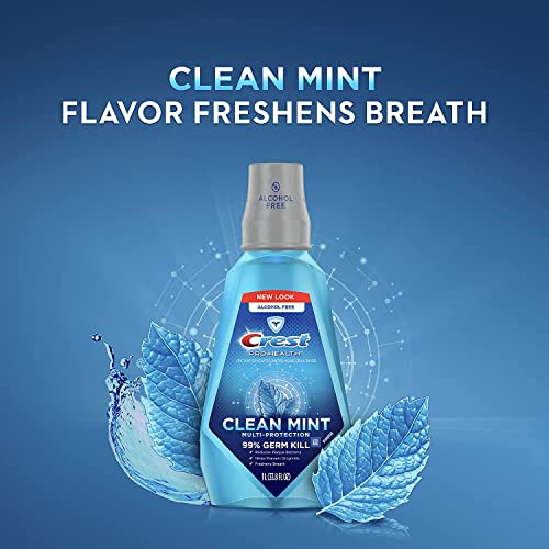 Crest Pro-Health Multi-Protection Refreshing Mouthwash, Clean Mint, 8.4 Fl Oz (Pack of 2)