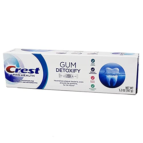 Crest Pro Health Ultra Gum Detoxify Toothpaste (4-Pack, 5.2 oz each)