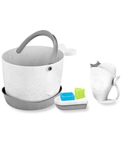 skip hop moby x oceanworks baby bath & bath toy bucket bundle