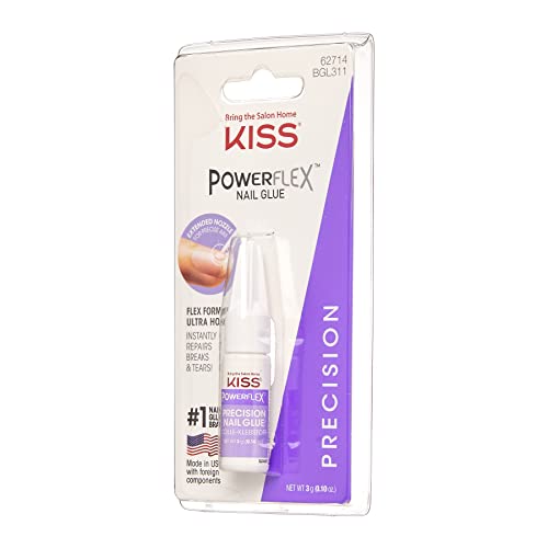 Kiss Powerflex-Precision Glue, 0.11 Fluid Ounce