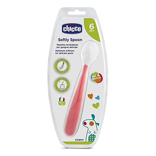 Chicco Cuillère Souple en Silicone Pastèque 6 mois+