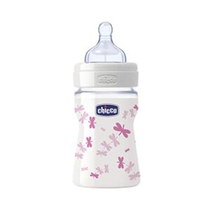 chicco baby bottle and glass wellness model silicone 150ml + 0mesi