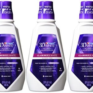 Crest 3D White Multi-Care Whitening Rinse, Glamorous White, Fresh Mint-32 oz, 946 milliter