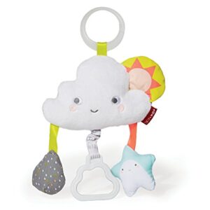 skip hop baby stroller toy, silver lining cloud jitter, cloud