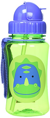 Skip Hop Toddler Sippy Cup with Straw, Zoo Straw Bottle, Dinosaur