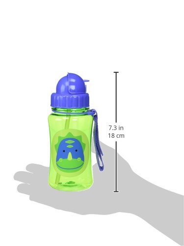 Skip Hop Toddler Sippy Cup with Straw, Zoo Straw Bottle, Dinosaur