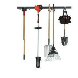 Rubbermaid FastTrack Garage Storage System Tool Hanging Kit, Garage Organization, Wall Mount Holder for Garden Lawn Tools