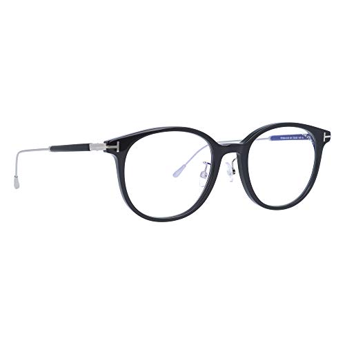 Tom Ford - FT5644-D-B Shiny Black Round Men Eyeglasses - 52mm