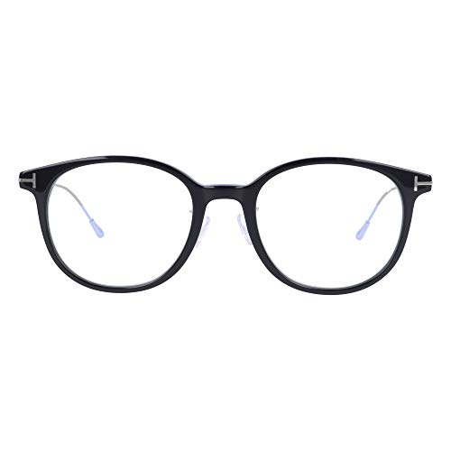 Tom Ford - FT5644-D-B Shiny Black Round Men Eyeglasses - 52mm