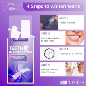 Teeth Whitening Strips 28 Strips (14 Pack), Professional Effects, Teeth Whitening Strip Kit, Reduced Sensitivity White Strips for Whiter Teeth, Dental Whitener Strips Coconut Flavor