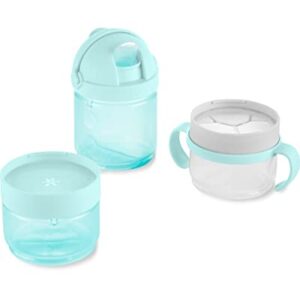 Skip Hop Stackable Snack Container & Sippy Cup, Grey Teal