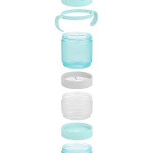 Skip Hop Stackable Snack Container & Sippy Cup, Grey Teal