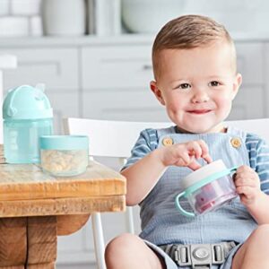 Skip Hop Stackable Snack Container & Sippy Cup, Grey Teal