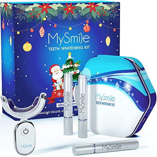 MySmile Teeth Whitening Kit Enhanced Teeth Whitener Flagship Version,10 Min 6 Month Supply Non-Sensitive Teeth Whitening Pen, Helps to Remove Stains from Coffee, Smoking, Wine, Soda, Tea