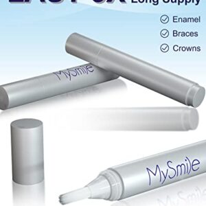 MySmile Teeth Whitening Kit Enhanced Teeth Whitener Flagship Version,10 Min 6 Month Supply Non-Sensitive Teeth Whitening Pen, Helps to Remove Stains from Coffee, Smoking, Wine, Soda, Tea