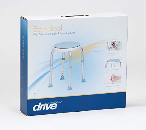 Drive DeVilbiss Healthcare Rotating Rounded Bath/Shower Stool with Swivel Seat