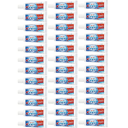 Crest Kids Cavity Protection Toothpaste, Sparkle Fun, Travel Size 0.85 oz (24g) - Pack of 36