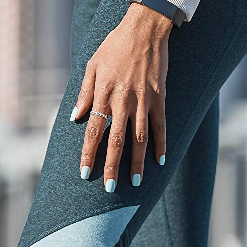 KISS imPRESS Press-On Manicure, Nail Kit, PureFit Technology, Short Press-On Nails, Rain Check', Includes Prep Pad, Mini Nail File, Cuticle Stick, and 30 Fake Nails