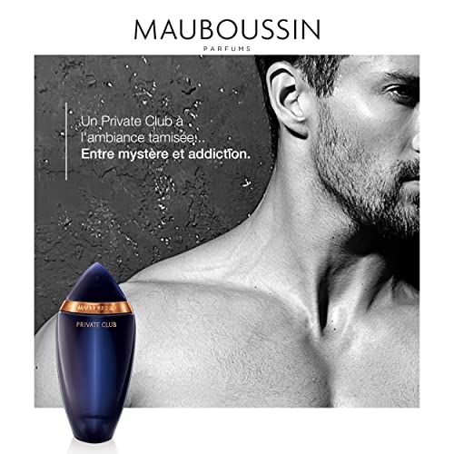 Mauboussin - Private Club 100ml (3.3 Fl Oz) - Eau de Parfum for Men - Woody & Oriental Scents