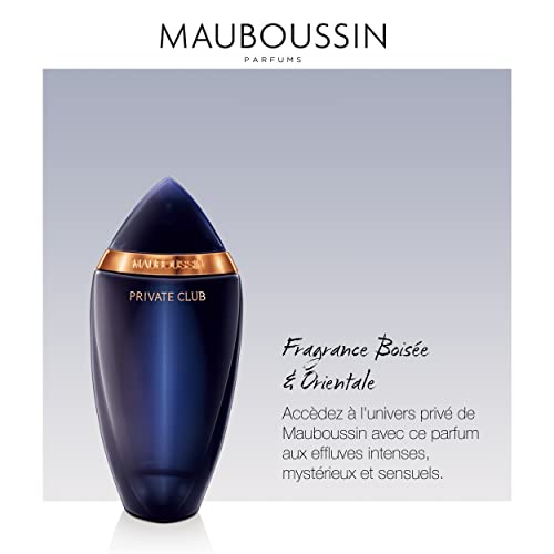 Mauboussin - Private Club 100ml (3.3 Fl Oz) - Eau de Parfum for Men - Woody & Oriental Scents