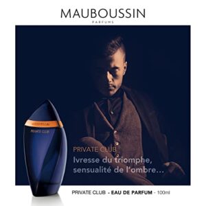 Mauboussin - Private Club 100ml (3.3 Fl Oz) - Eau de Parfum for Men - Woody & Oriental Scents