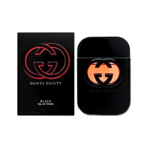 gucci guilty black eau de toilette spray for women, 2.5 ounce