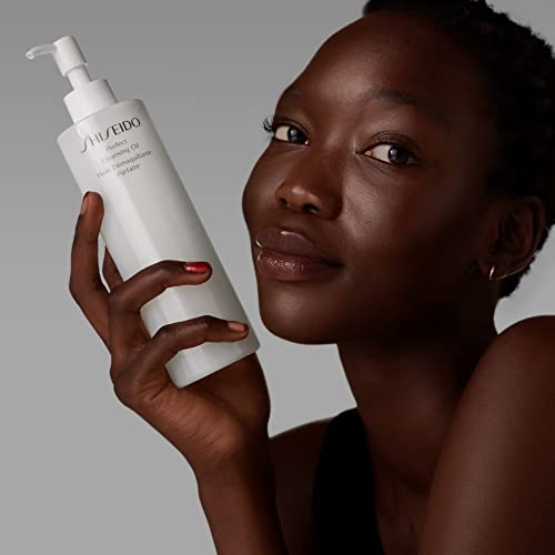 Shiseido Perfect Cleansing Oil - 300 mL - Lightweight Daily Cleanser for Soft, Dewy Skin - Removes Waterproof Makeup, Dirt & Impurities