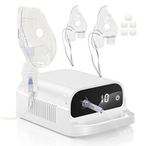 smart nebulizer, intelligent digital display nebulizer machine for adults and kids,low noise compression nebulizer for breathing problems,desktop jet nebulizer for home use