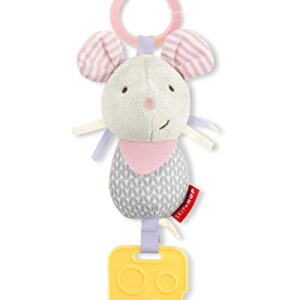 Skip Hop Bandana Buddies Baby Activity Chime & Teether Stroller Toy, Mouse