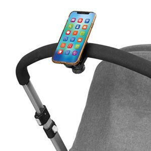 skip hop universal stroller phone holder, stroll & connect, grey