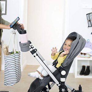 Skip Hop Universal Stroller Phone Holder, Stroll & Connect, Grey