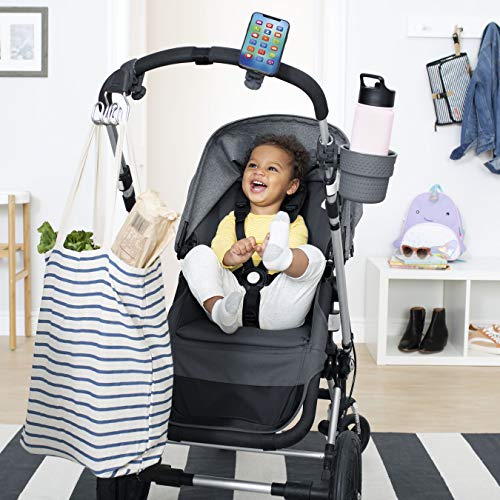 Skip Hop Universal Stroller Phone Holder, Stroll & Connect, Grey