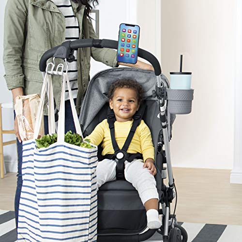 Skip Hop Universal Stroller Phone Holder, Stroll & Connect, Grey