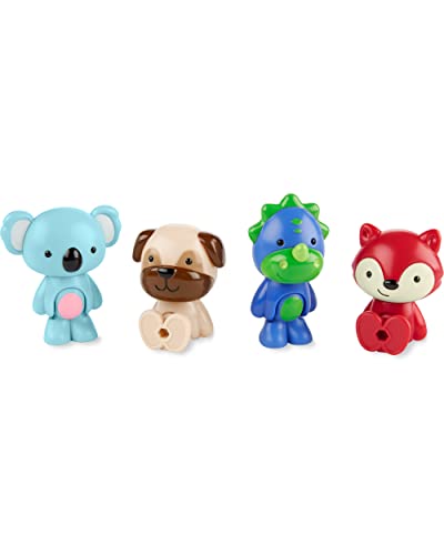 Skip Hop Zoo Crew Figurine Set, 4 Pack, Toy for Kids 2 Years and Up